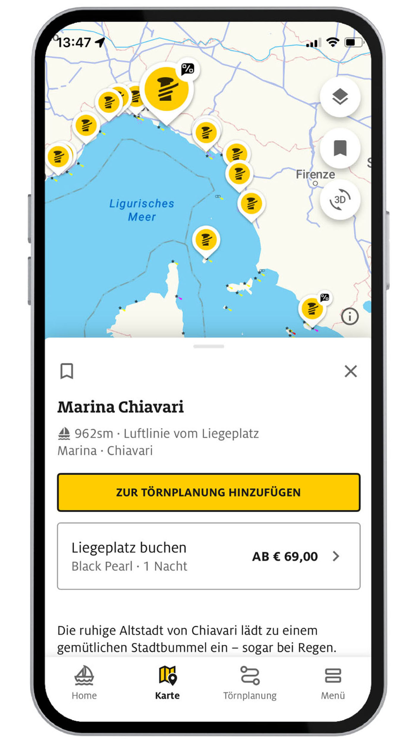 ADAC Skipper App: Jetzt mit intelligenter Liegeplatzsuche