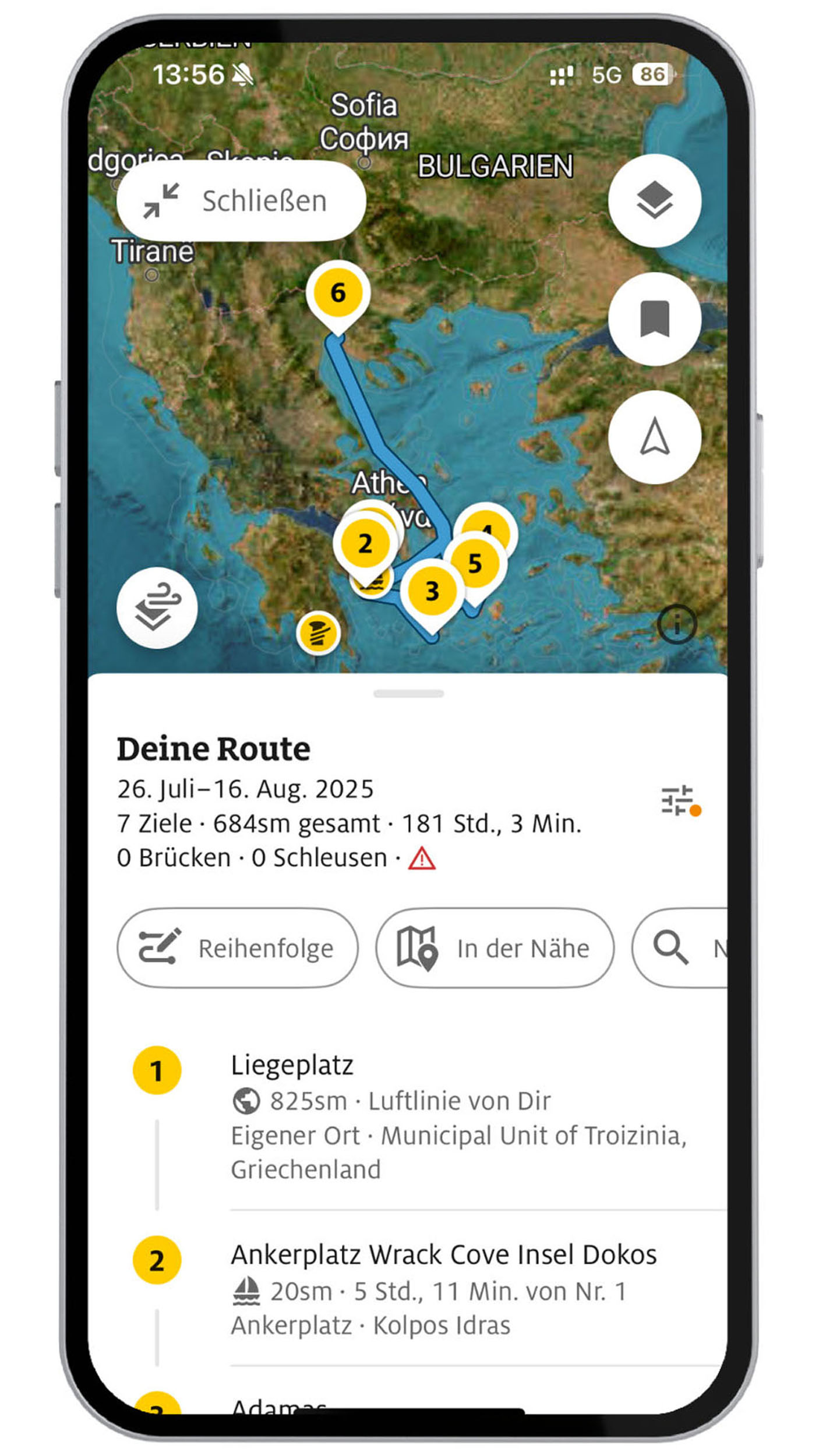 ADAC Skipper App: Jetzt mit intelligenter Liegeplatzsuche