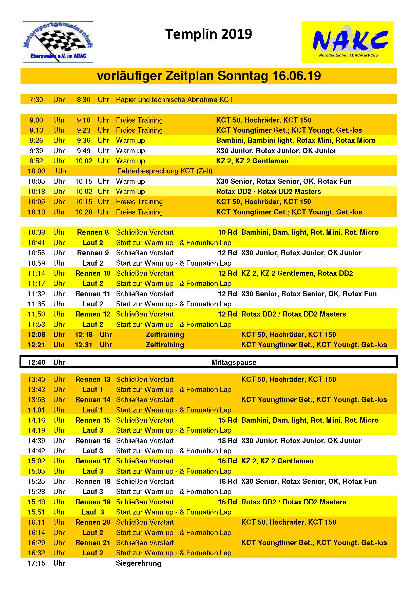 ADAC Kartrennen in Templin